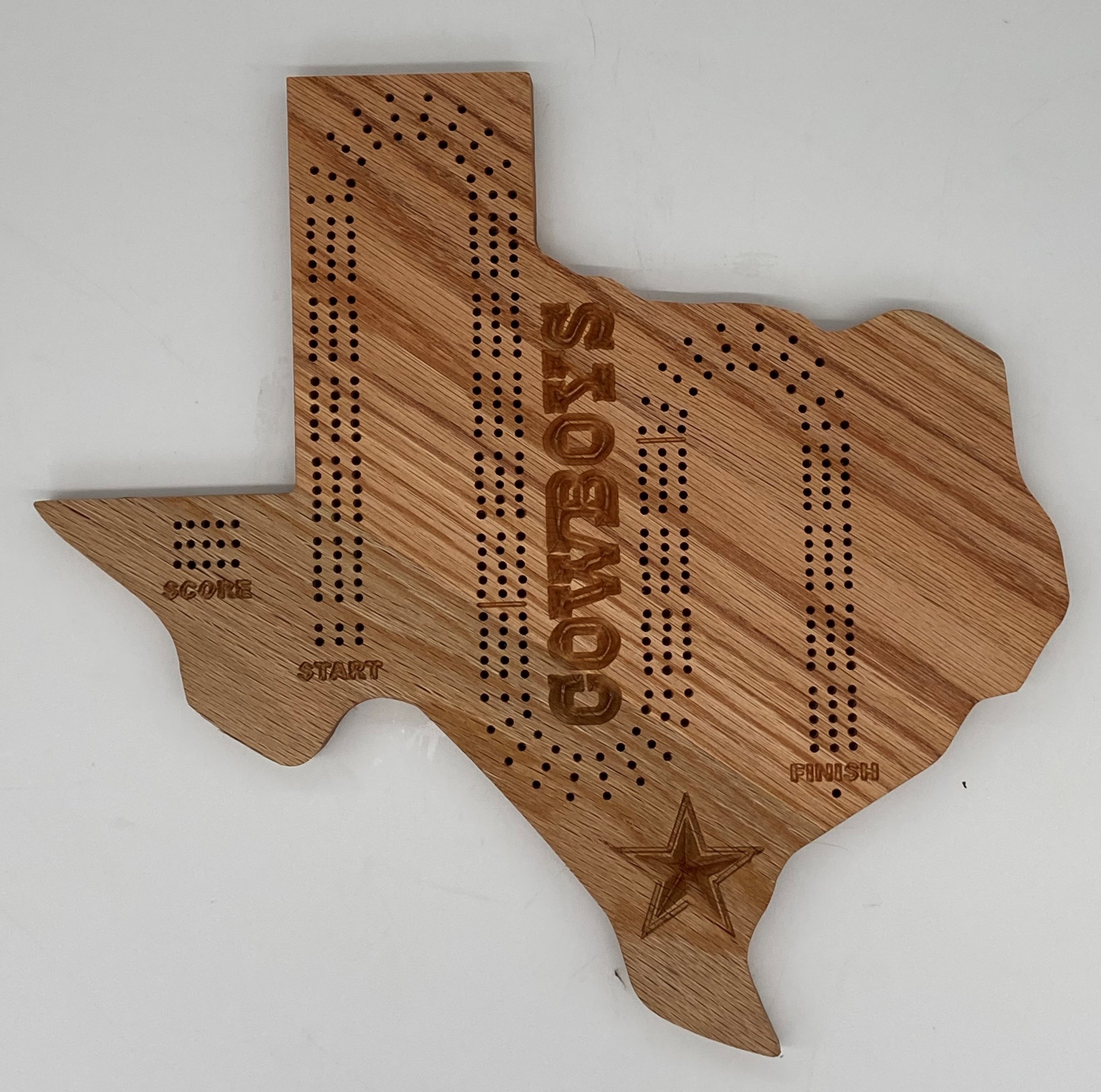 Texas Cowboys Cribbage Board | Imig & Sons Ingenuity LLC