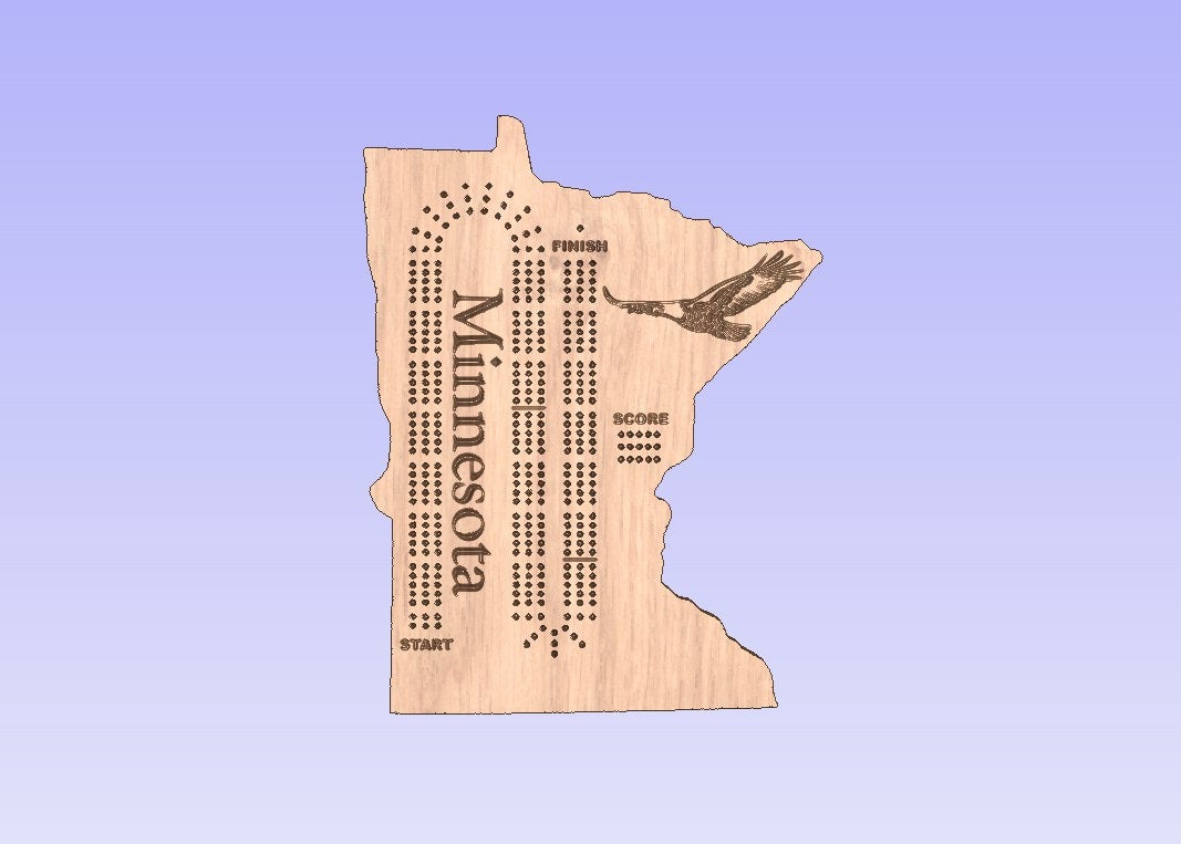 Minnesota Eagle Cribbage Board | Imig & Sons Ingenuity LLC